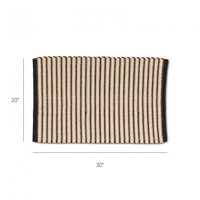 Ebern Designs Horizontal Stripes Mat | Wayfair