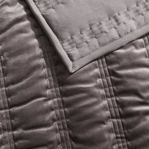 Vera Wang Linear Stitch Solid Quilt Set & Reviews | Wayfair
