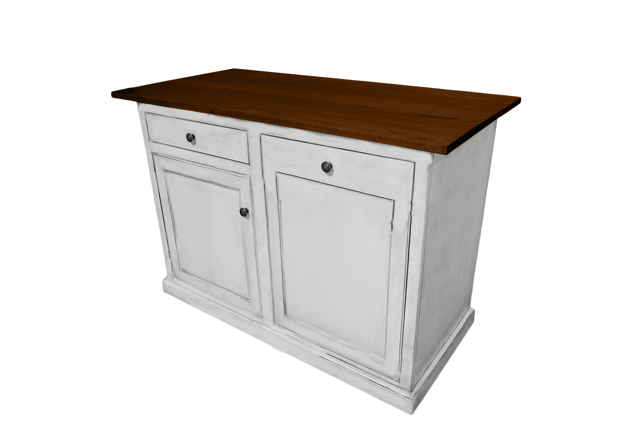Canora Grey Traditional 48" Solid Wood Kicthen Island with trash bin ...