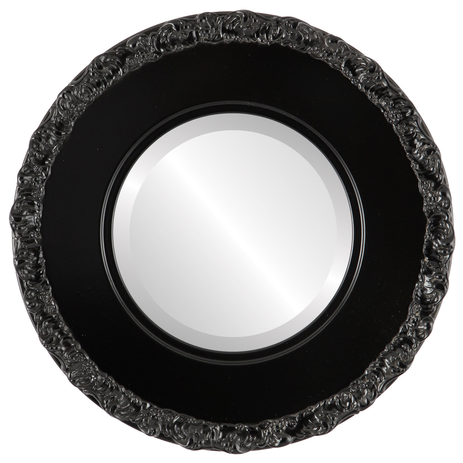 House of Hampton® Wingard Framed Round Accent Mirror | Wayfair