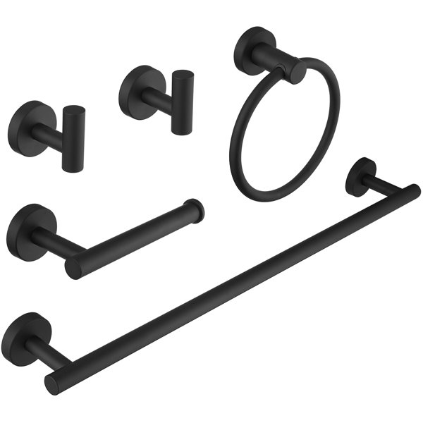 Matte Black Bathroom Hardware Sets You'll Love | Wayfair