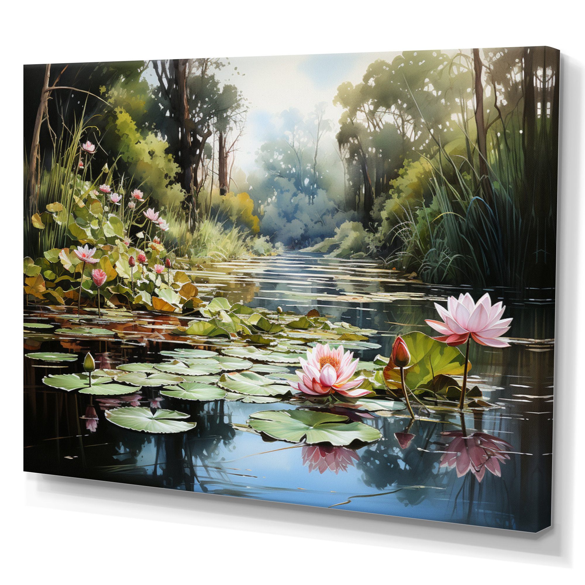 Winston Porter Mandia China Art Jade Lotus I On Canvas Print - Wayfair ...