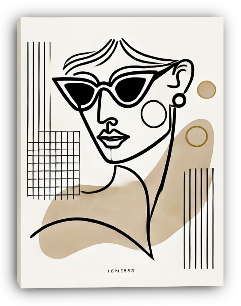 George Oliver “Bold Attitude” Wrapped Canvas Wall Art – Abstract ...