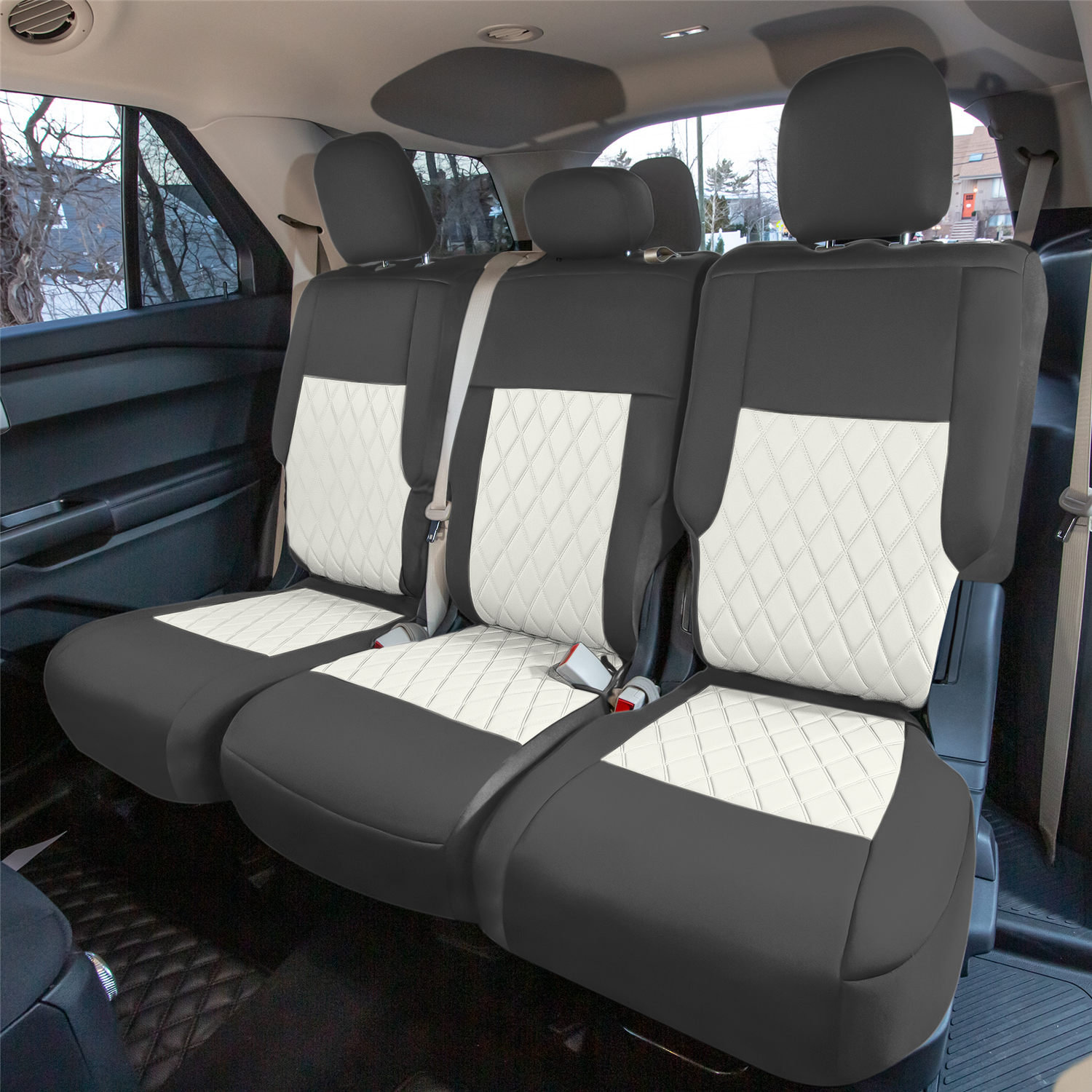 FH Group Neoprene Custom Fit 2Nd Row Set Seat Covers For 2020-2024 Ford ...