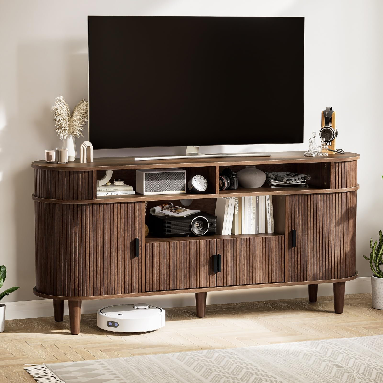 George Oliver Fluted TV Stands For Tvs Up To 65" & Reviews | Wayfair