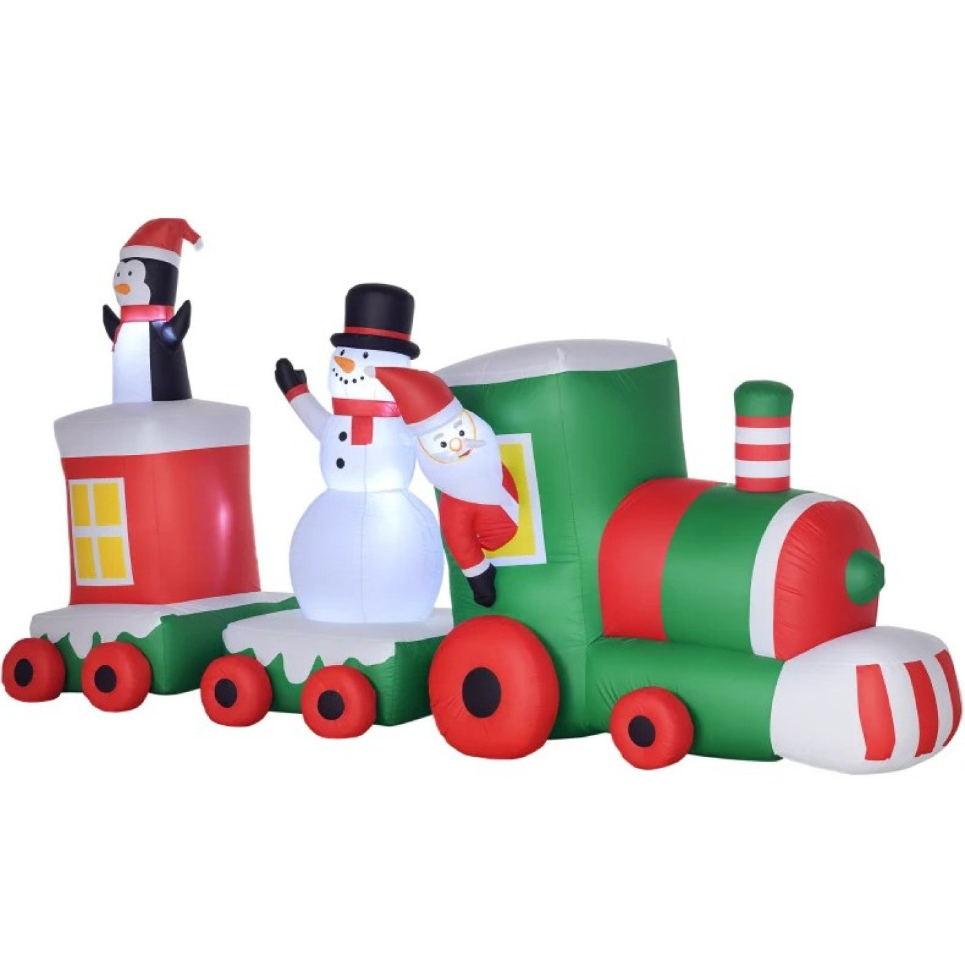Corrigan Studio® Inflatable Christmas Train With Santa, Snowman ...