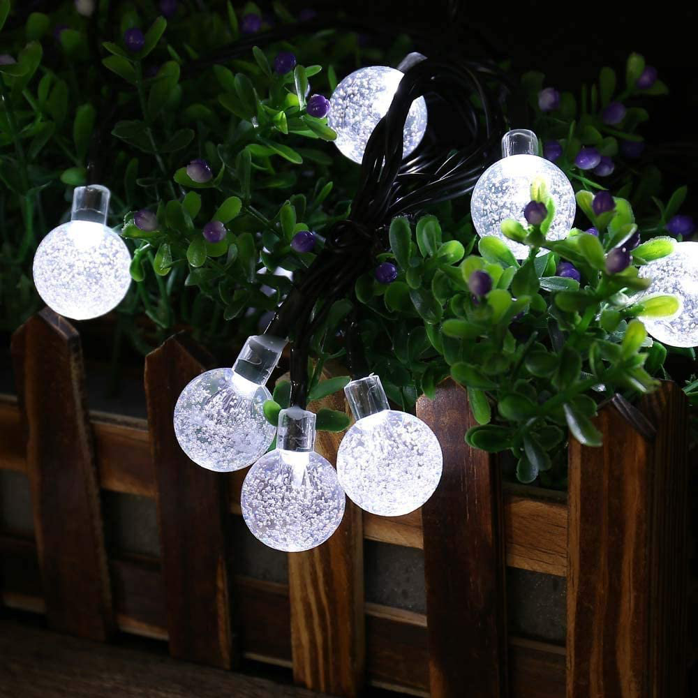 Arlmont & Co. Globe Solar String Lights 30 Led 21ft 8 Mode Bubble ...