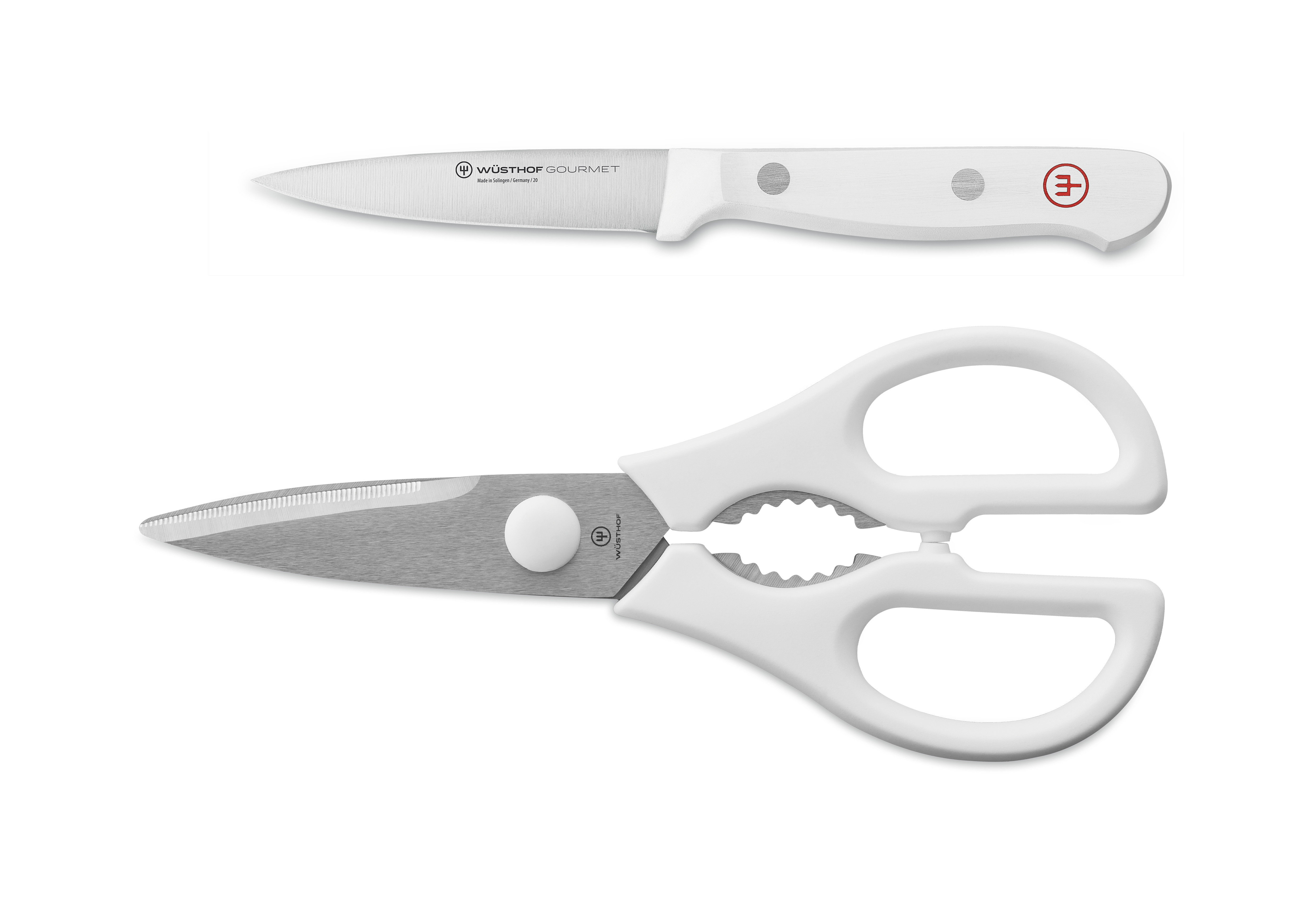 WÜSTHOF Gourmet White 2-Piece Paring Knife & Shear Set & Reviews | Wayfair
