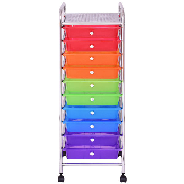 Symple Stuff Wiggins 10 Drawer Rolling Storage Chest & Reviews | Wayfair