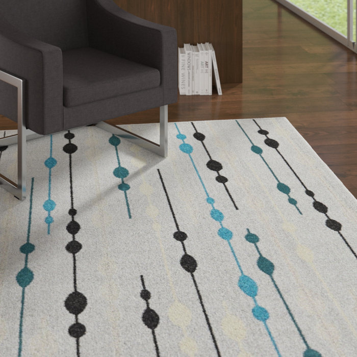 Latitude Run® Alaina Silver Indoor/Outdoor Area Rug & Reviews | Wayfair