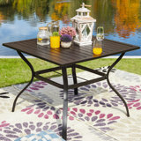Square Patio Dining Tables You'll Love | Wayfair