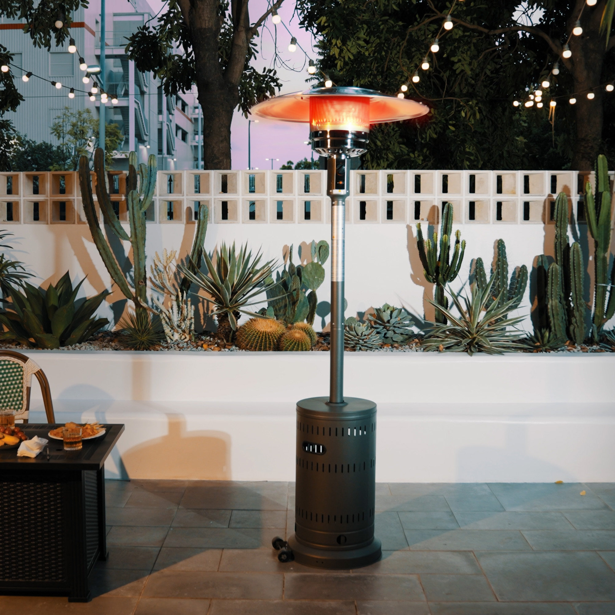 OTVIAP WEUN 50000 Btu Outdoor Propane Patio Heaters With Wheels, Table ...