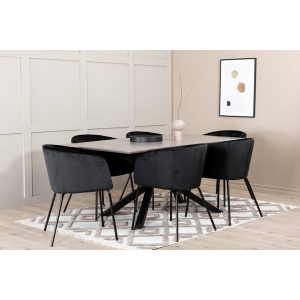 Ivy Bronx Dining Set, Voorheesville Dining Table With Pippi Chairs ...