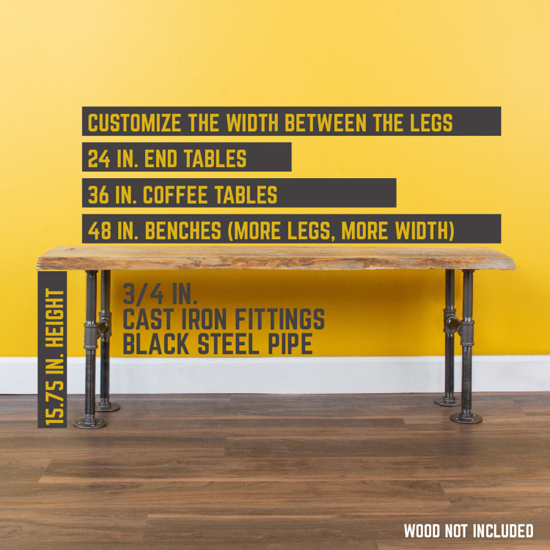 Williston Forge Iarpulf Steel Table Leg | Wayfair