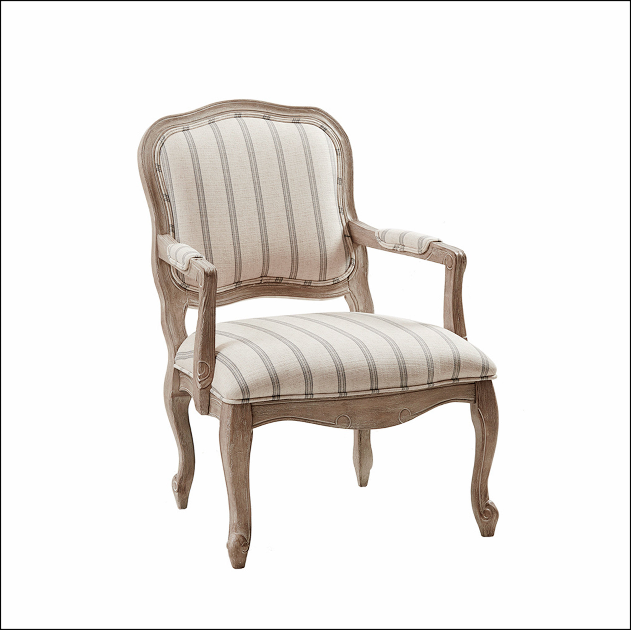 One Allium Way® Camel Back Exposed Wood Chair | Wayfair