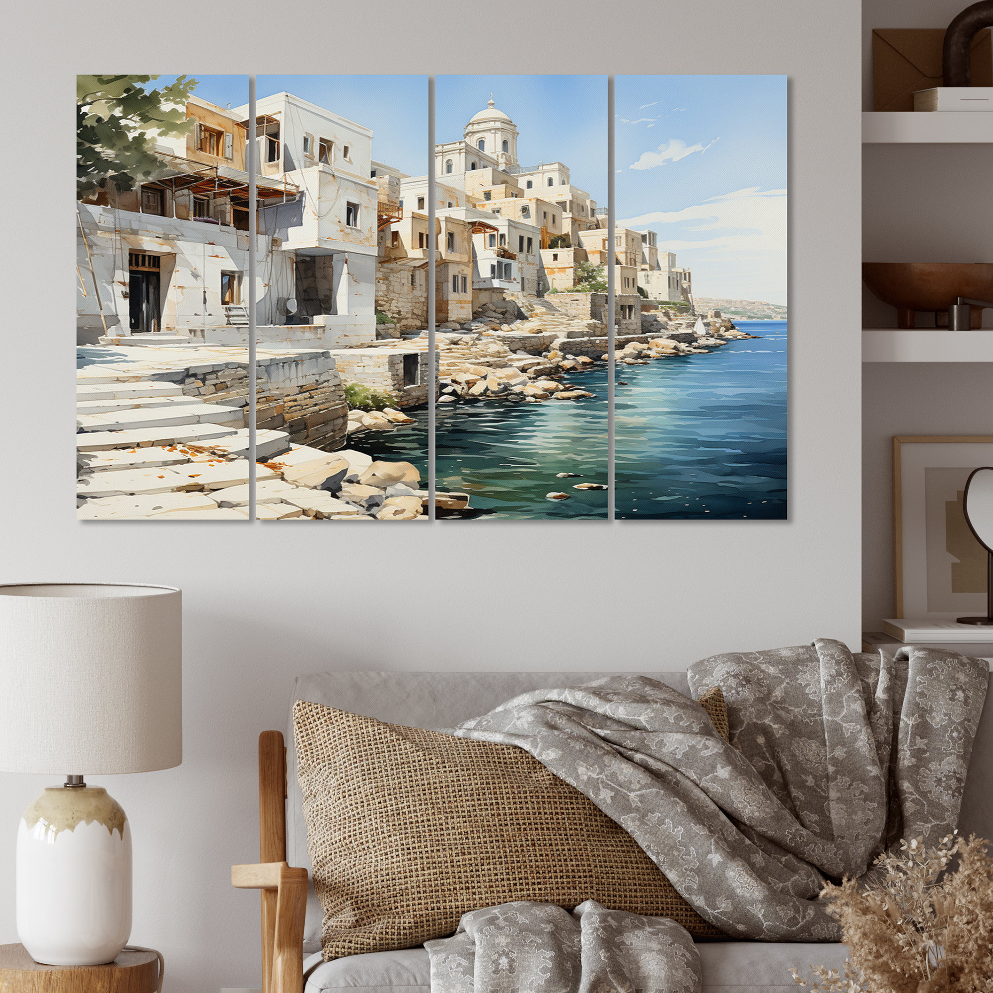 Design Art Greece Eternal Delos II - Landscapes Canvas Art Print - 4 ...