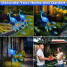 Arlmont & Co. Hunayda Peacock Garden Solar Lights Outdoor Decor Stake ...