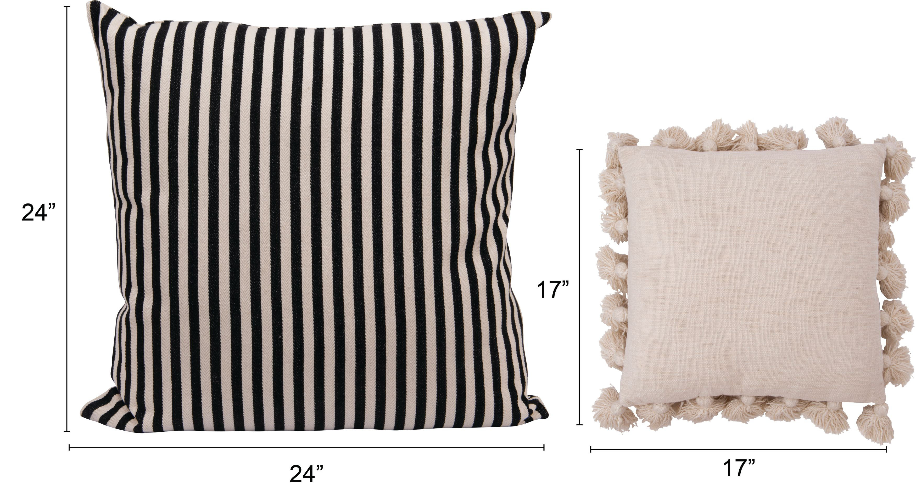 Creative Co-Op 2 Piece Square Cotton Throw Pillow | Wayfair