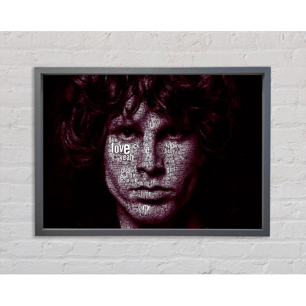 Bright Star Jim Morrison Words - Single Picture Frame Print on Canvas ...