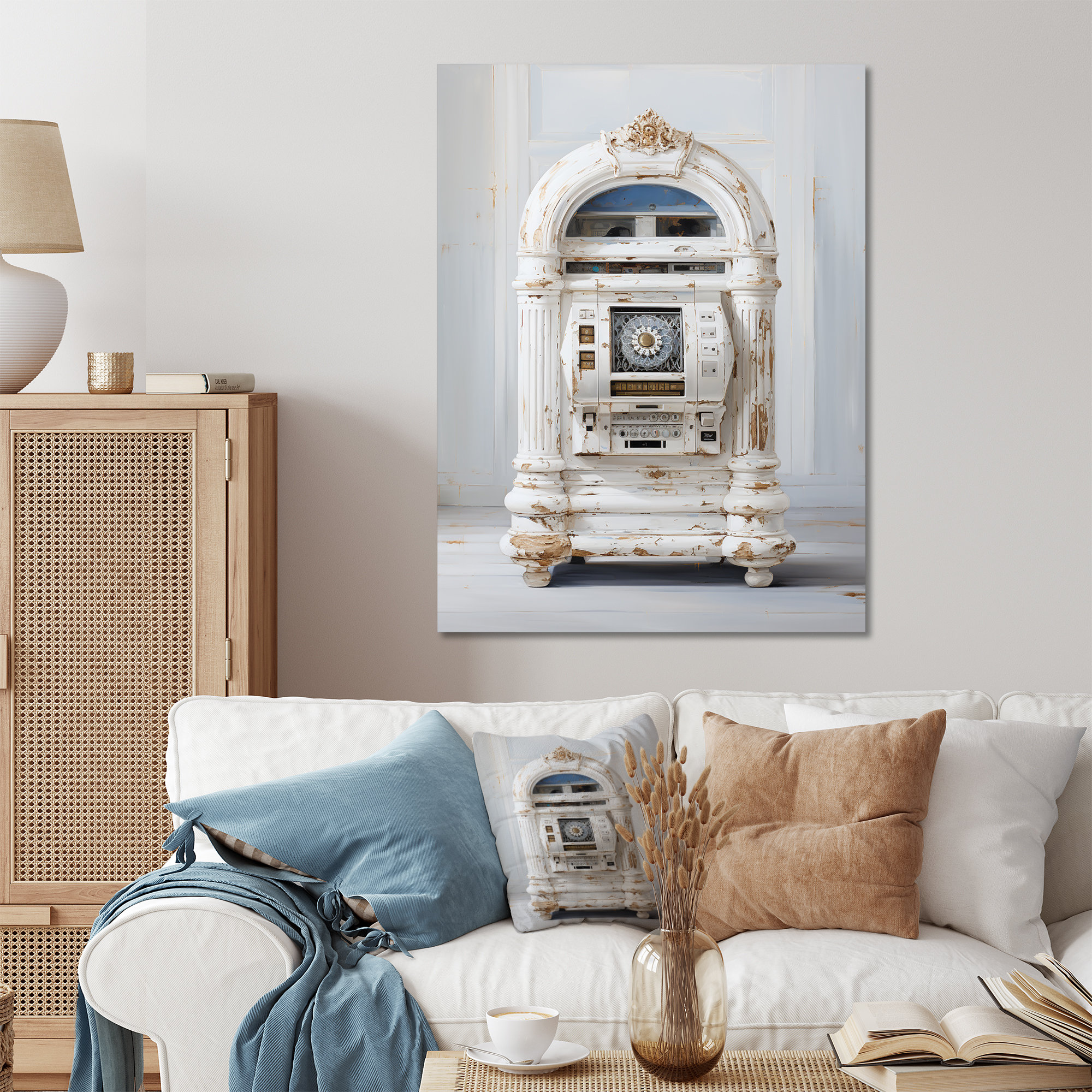 Latitude Run® Minimalist Jukebox Melodies 2 - Jukeboxes Metal Wall Art ...