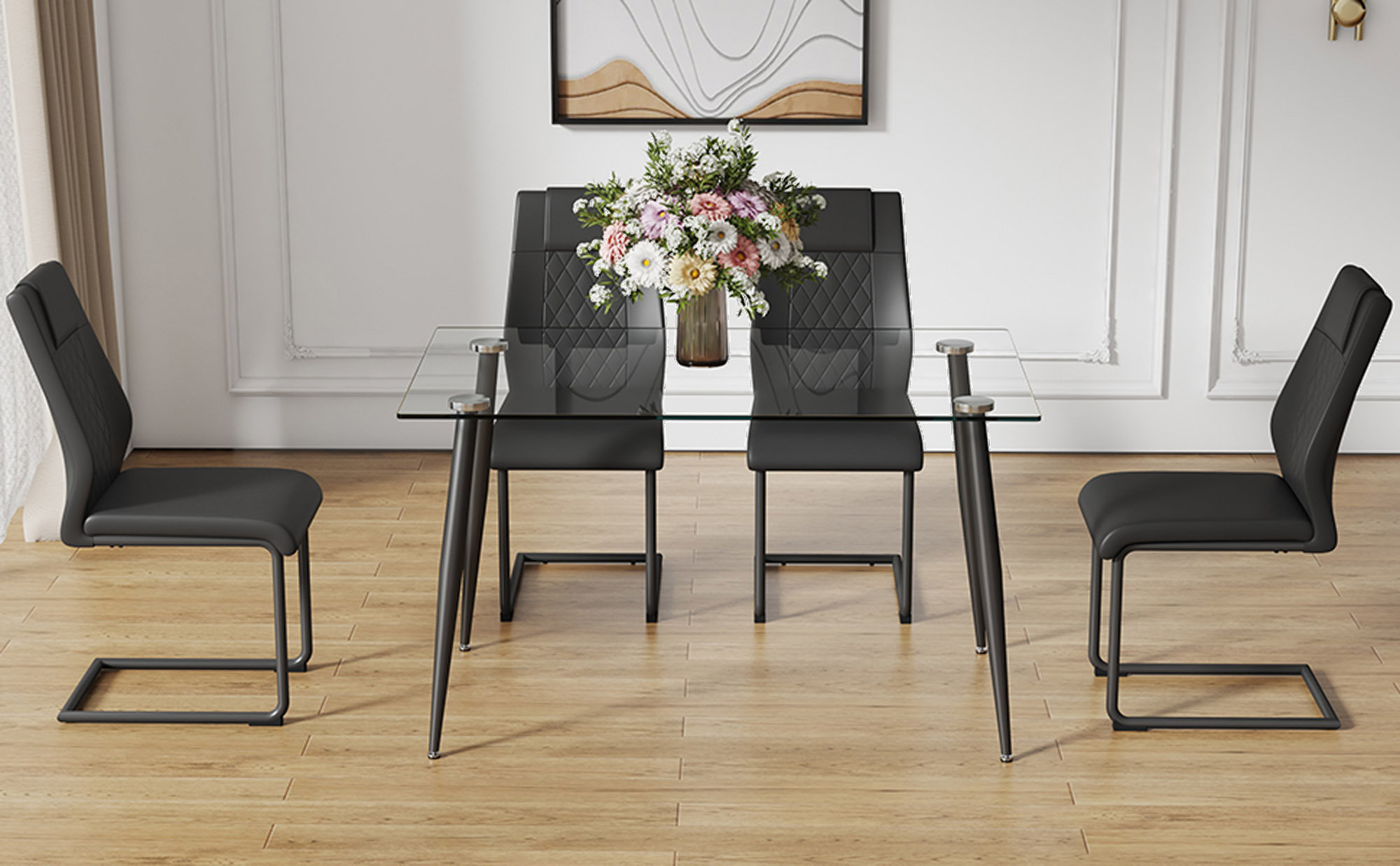 Corrigan Studio Table And Chair Set. 1 Table And 4 Chairs For Dining ...