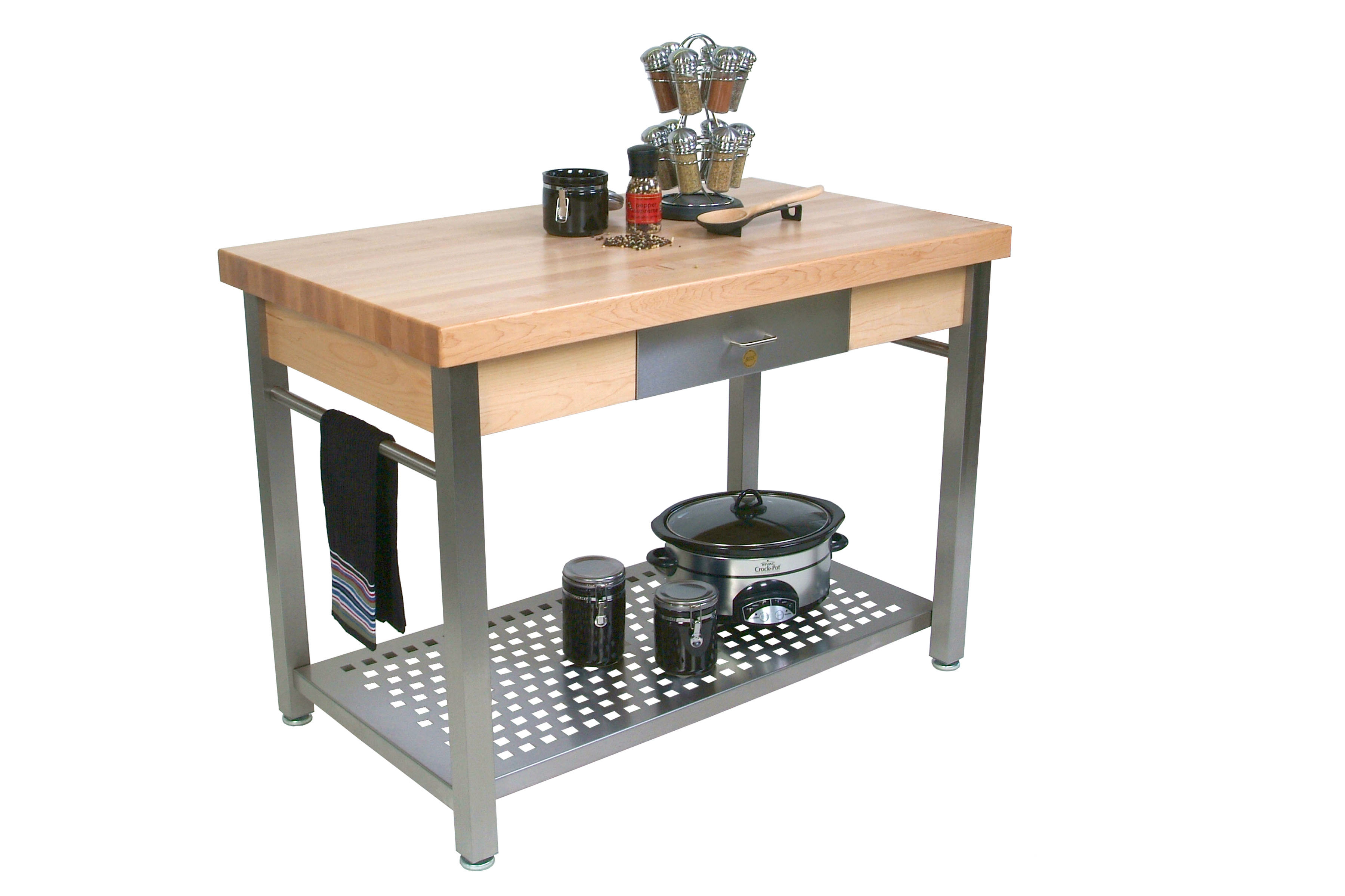 John Boos Cucina Grande Prep Table with Butcher Block Top & Reviews ...