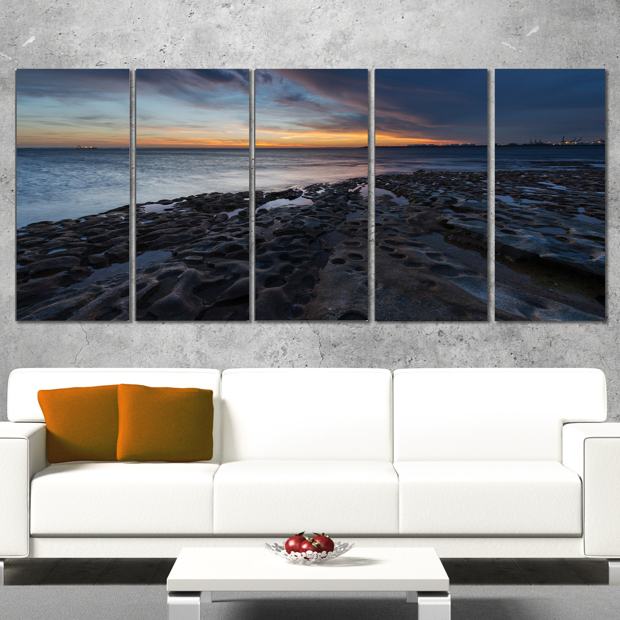 Design Art La Perouse Beach Sydney 5 Piece Photographic Print on ...