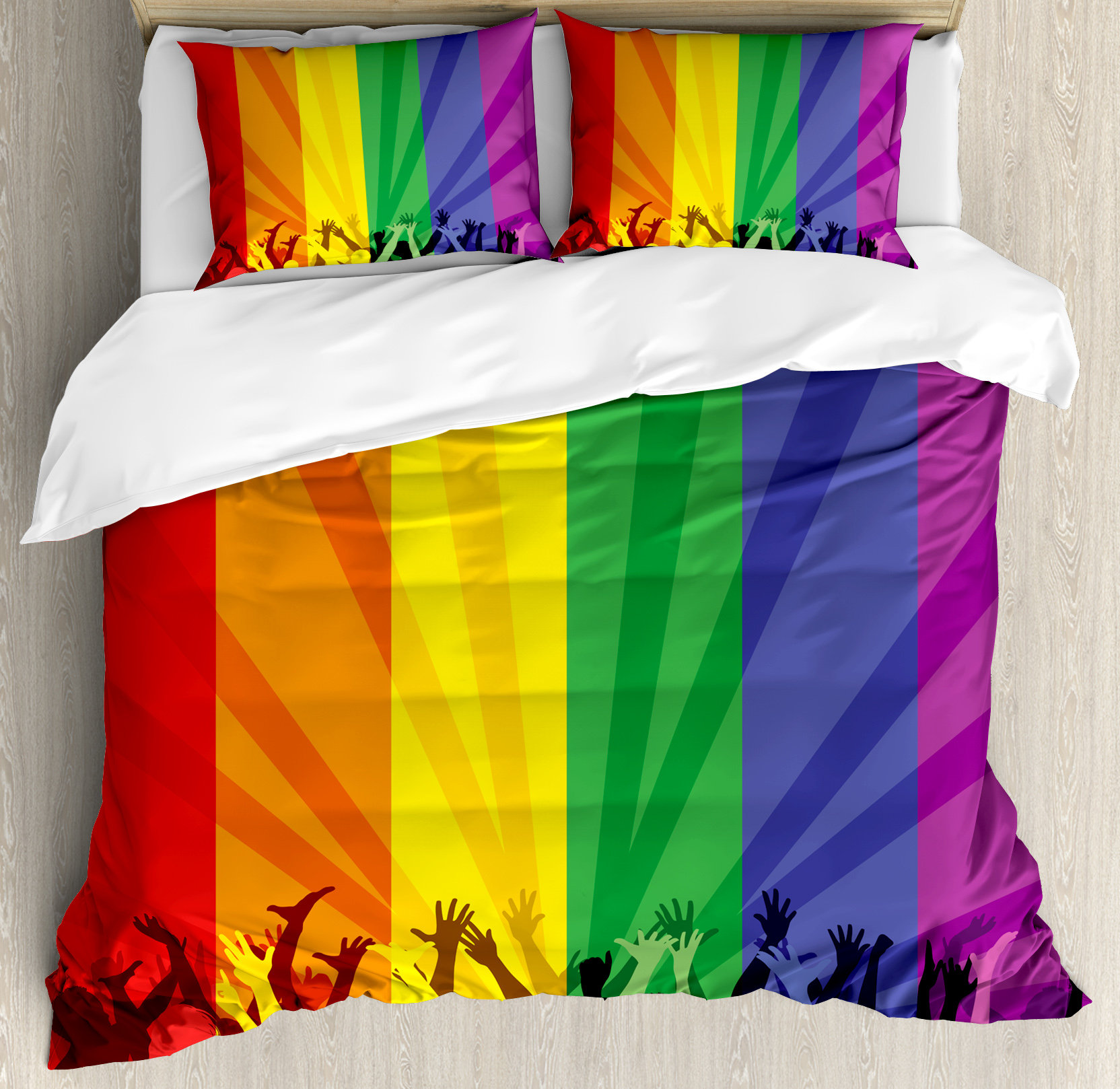 Ambesonne Pride Decorations People Celebrating International Day for ...