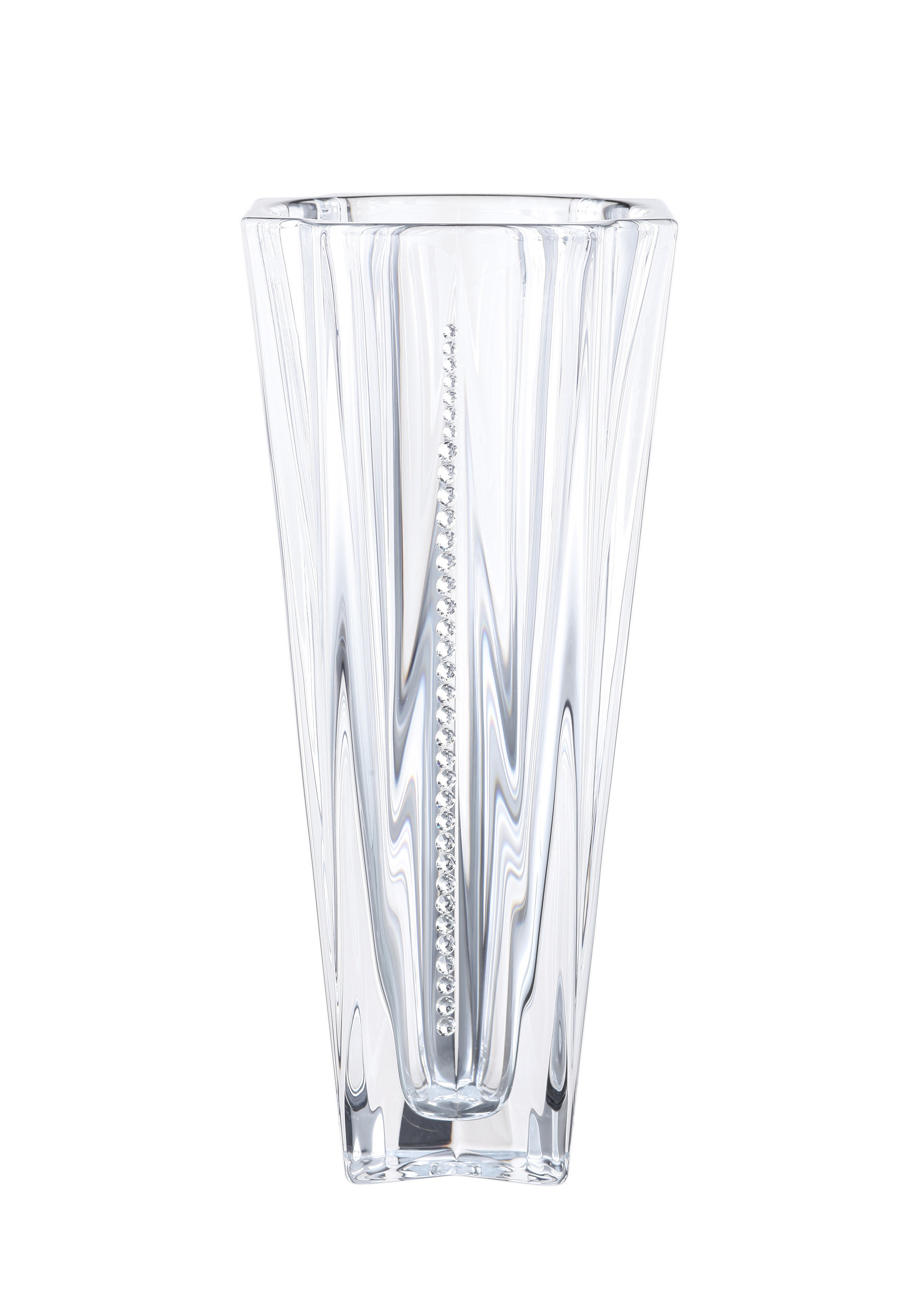 Wrought Studio Crystalite Bohemia 12" Height Lead Free Crystal Vase ...