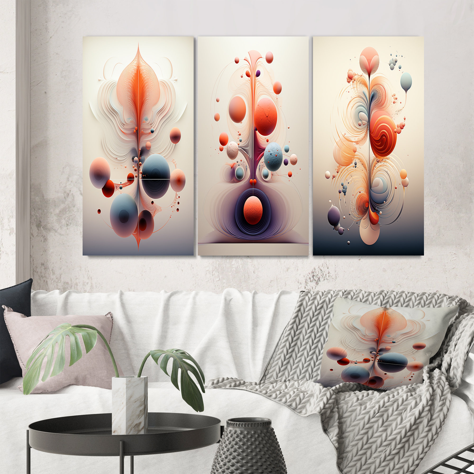 Red Barrel Studio® " Metamorphosis Interior Design Retro Futuristic " 3 ...