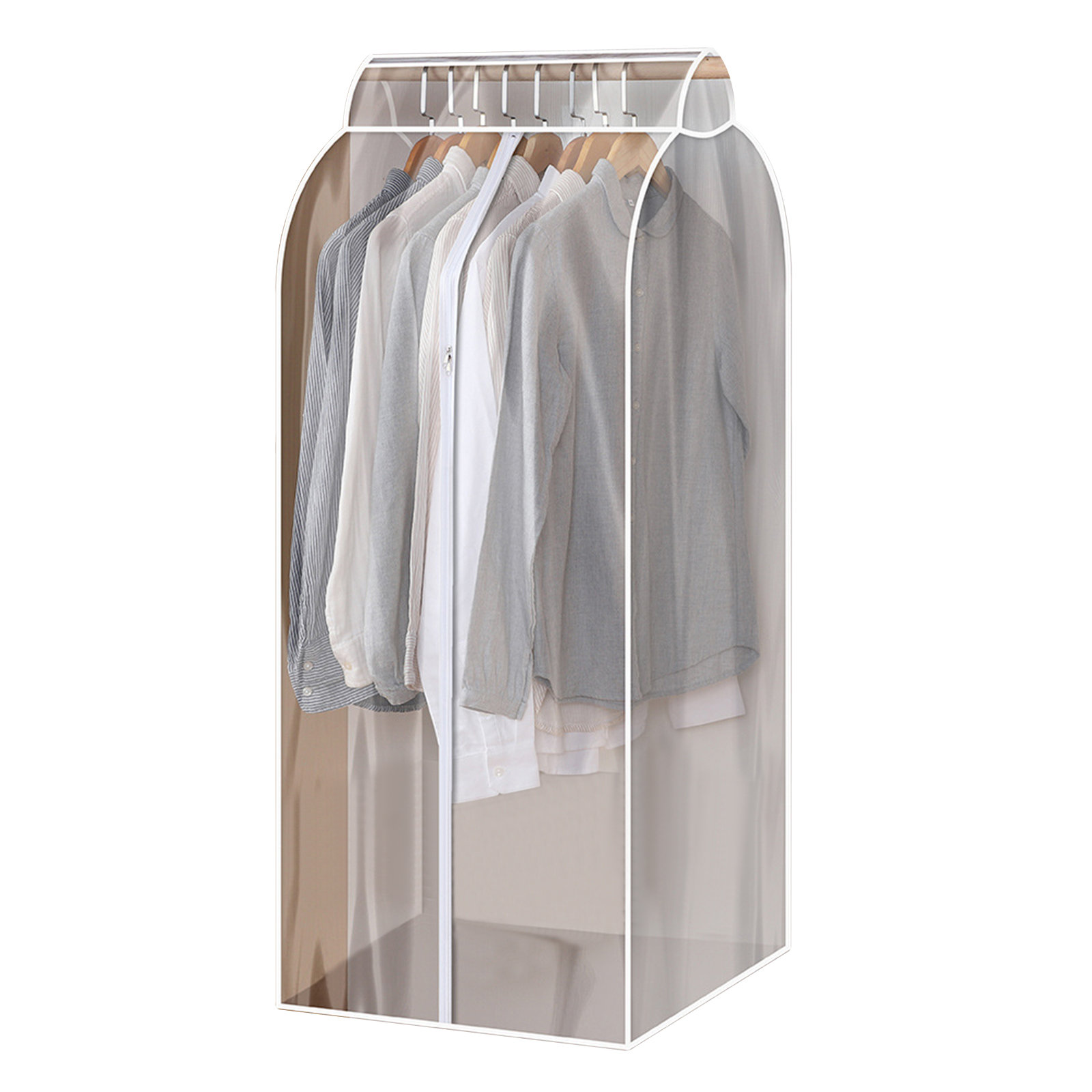 Rebrilliant Transparent Plastic Garment Rack Covers & Reviews - Wayfair ...