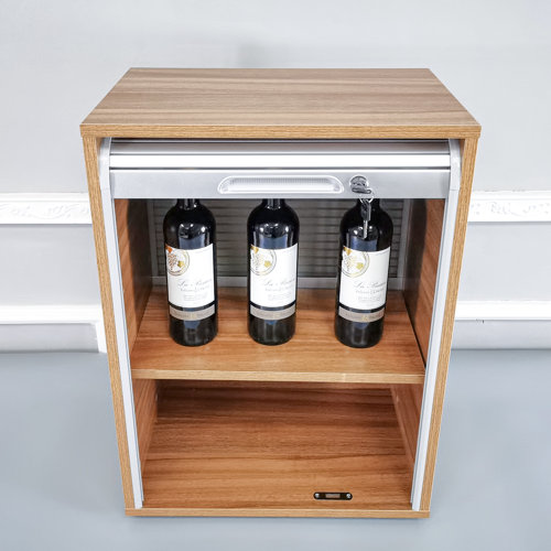 Latitude Run® Roll Up Door Gun Cabinet Treasure Chest 18" W x 24.8" H x ...