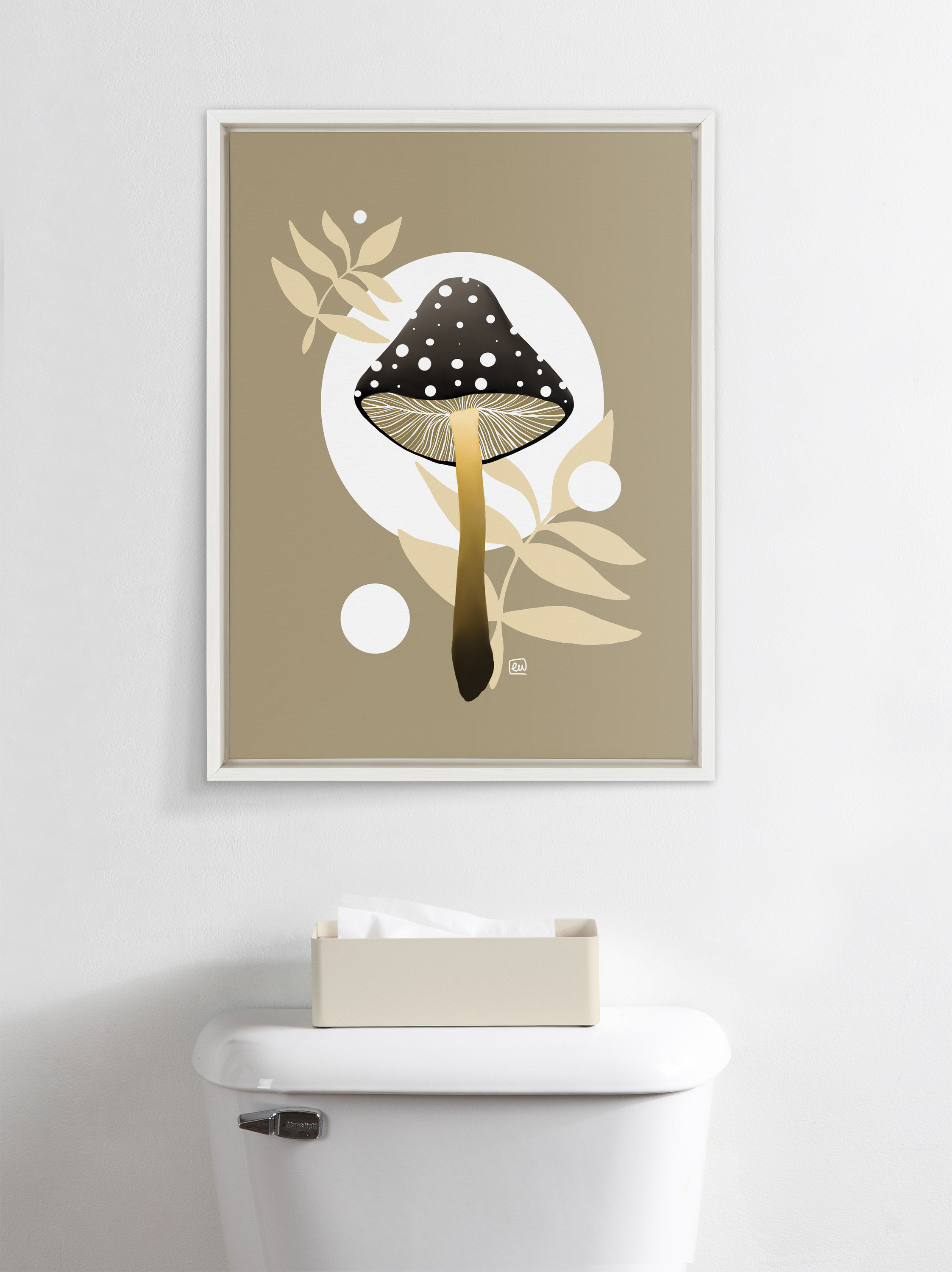 Beachcrest Home Shalyce Black Magic by - Floater Frame Graphic Art on ...