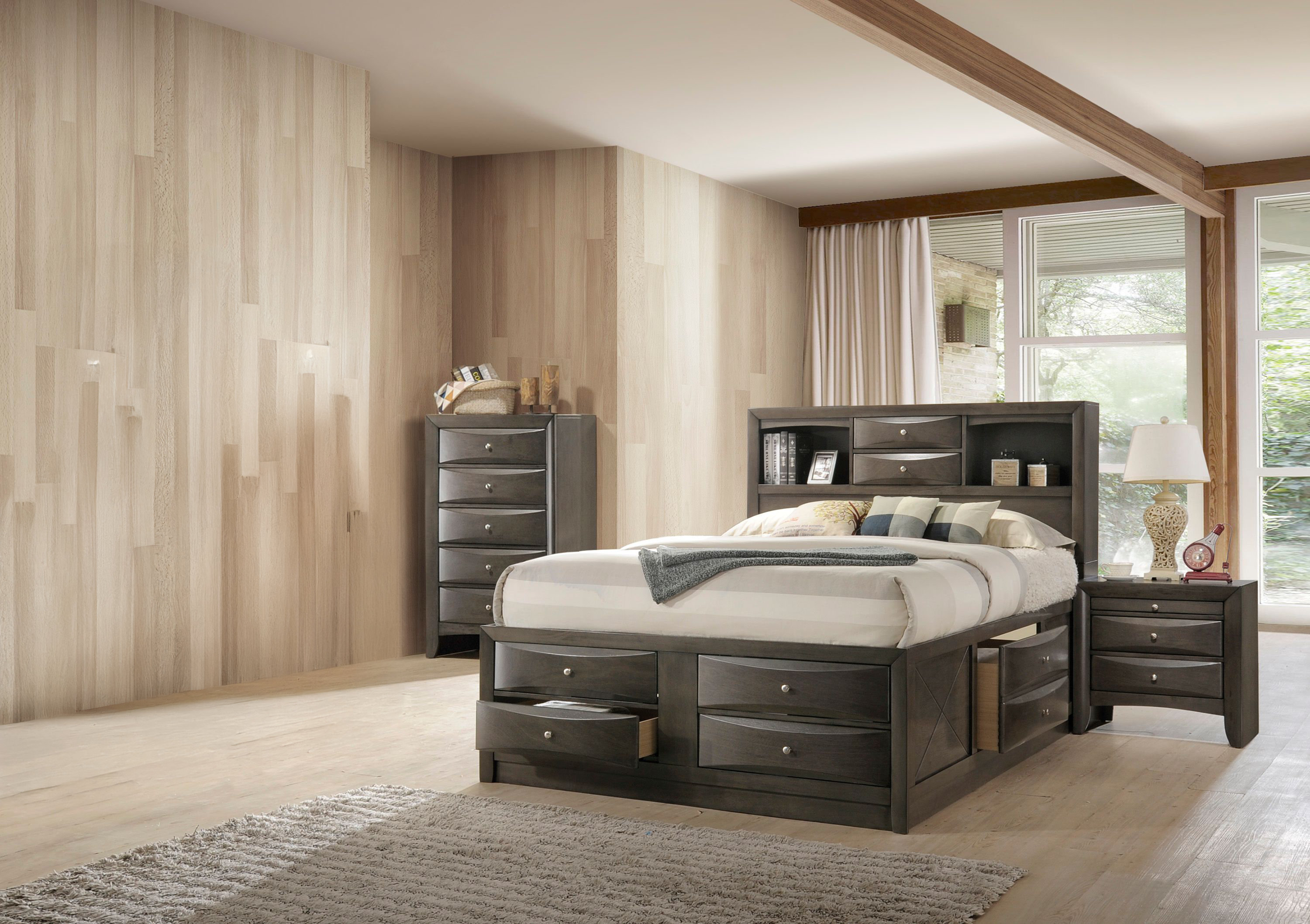 Red Barrel Studio® Rodnell 3-4_Kathlyn Storage Platform Bedroom Set ...