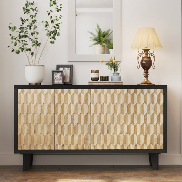 Ebern Designs 59" Sideboard with Adjustable Shelves | Wayfair