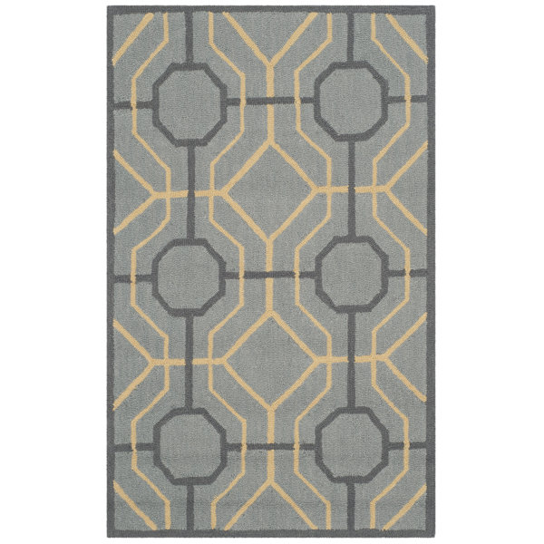 Ivy Bronx Naya Hand-Hooked Grey Area Rug & Reviews - Wayfair Canada