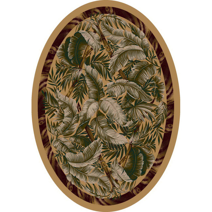 Milliken Jungle Fever Light Maize Floral Area Rug & Reviews | Wayfair