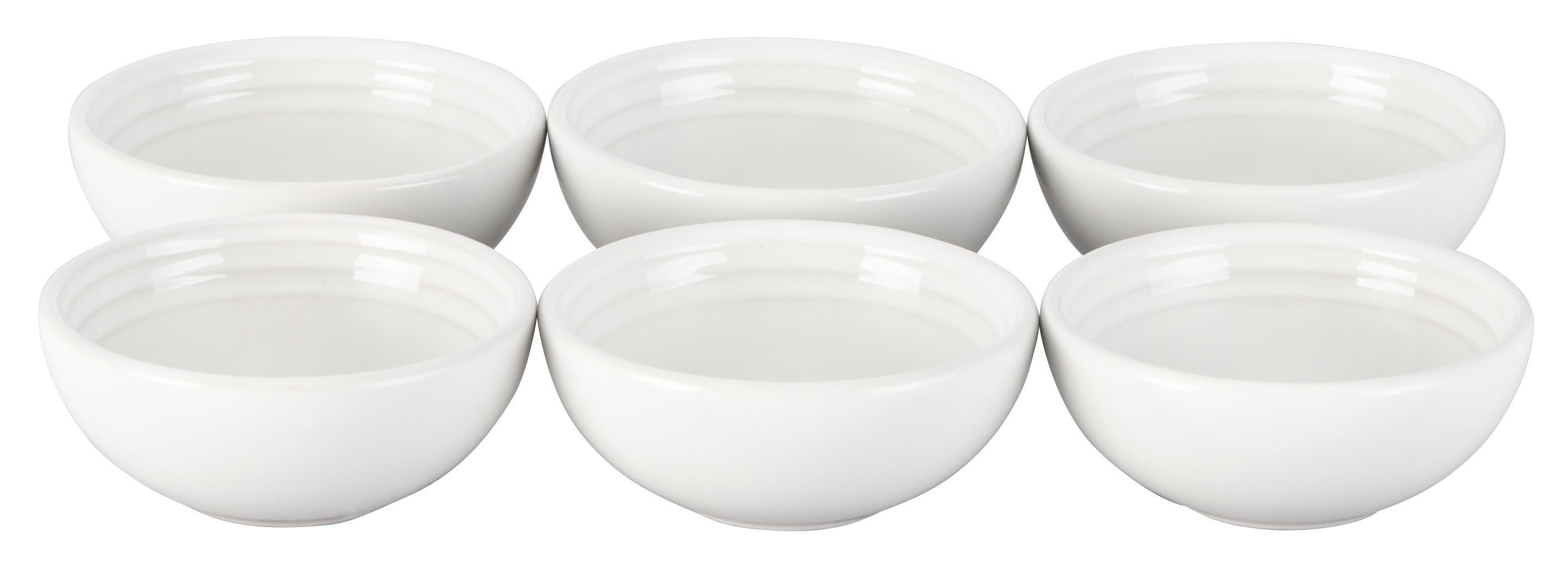 Le Creuset Stoneware Pinch Bowl Gift Set (Set Of 6), White | Wayfair