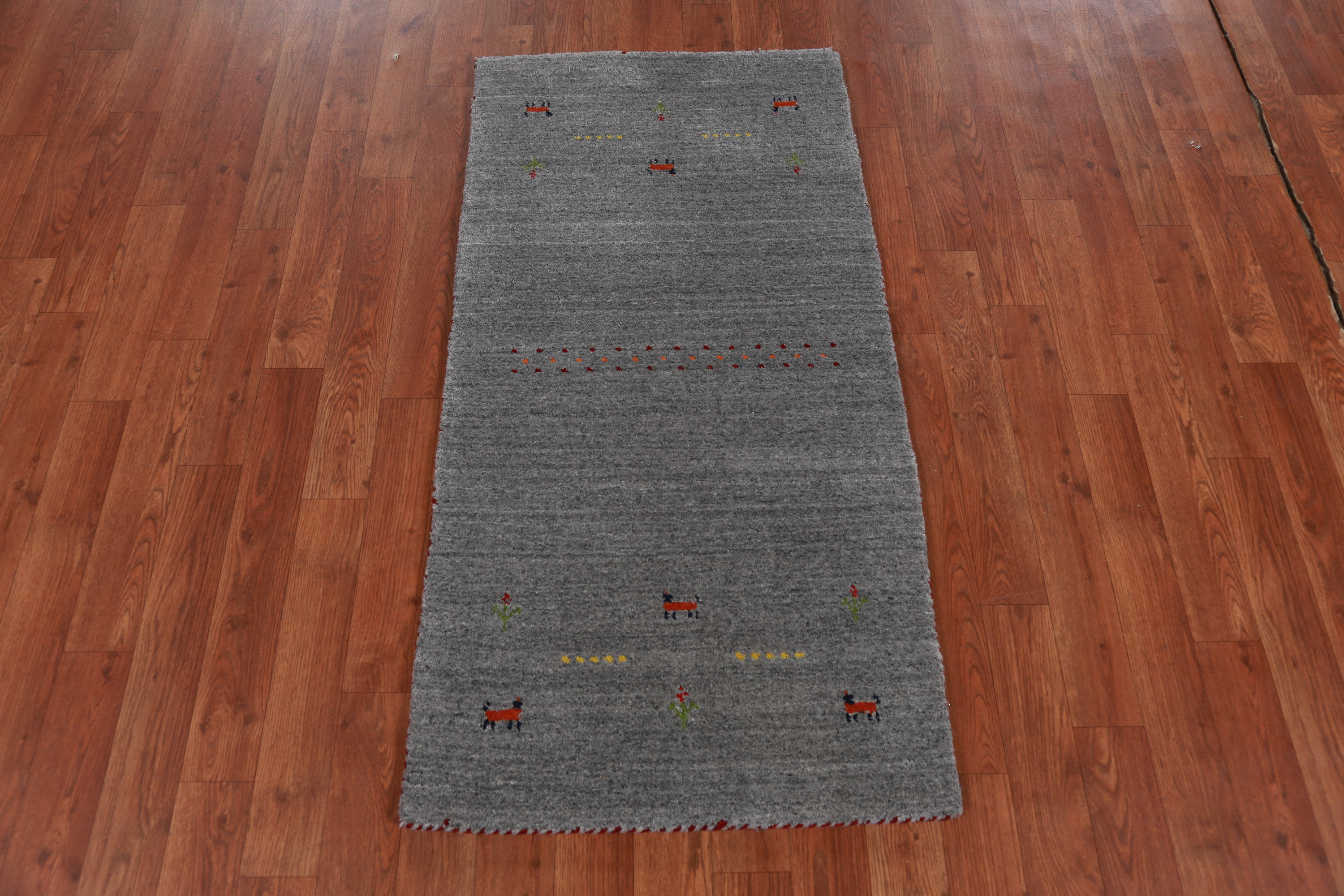 Foundstone™ Grey Tribal Gabbeh Indian Rug 2x4 - Wayfair Canada