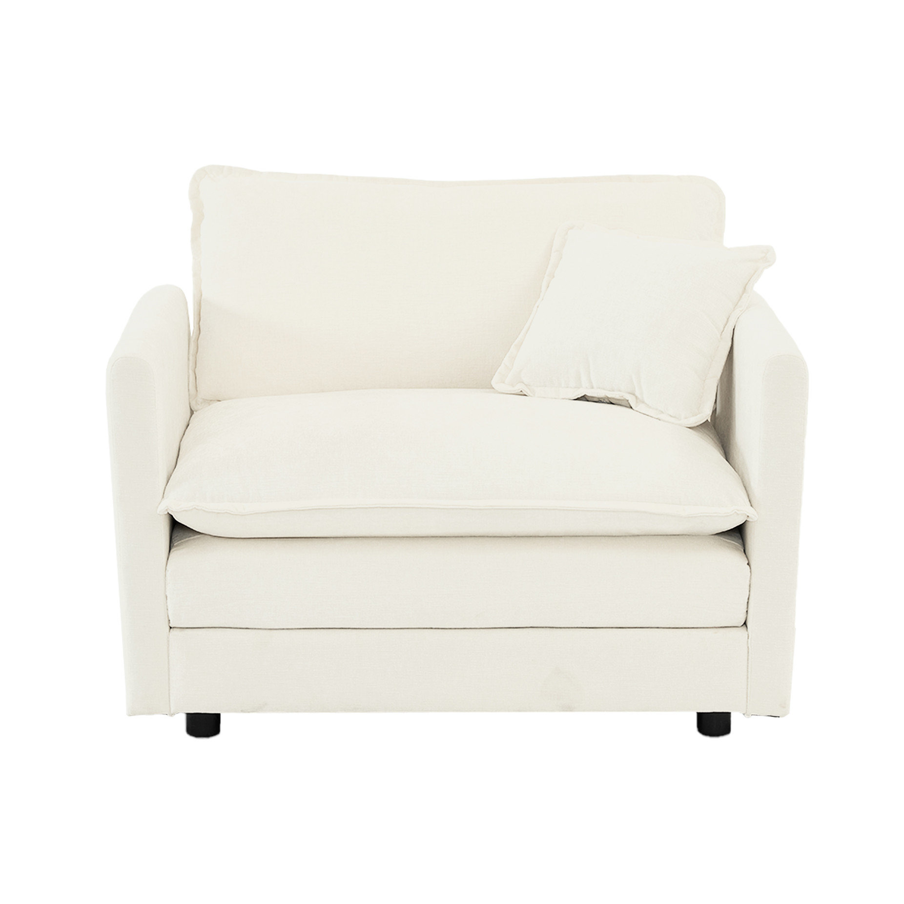 Latitude Run® High Breathable Chenille Armchair - Comfy Single Seat For ...