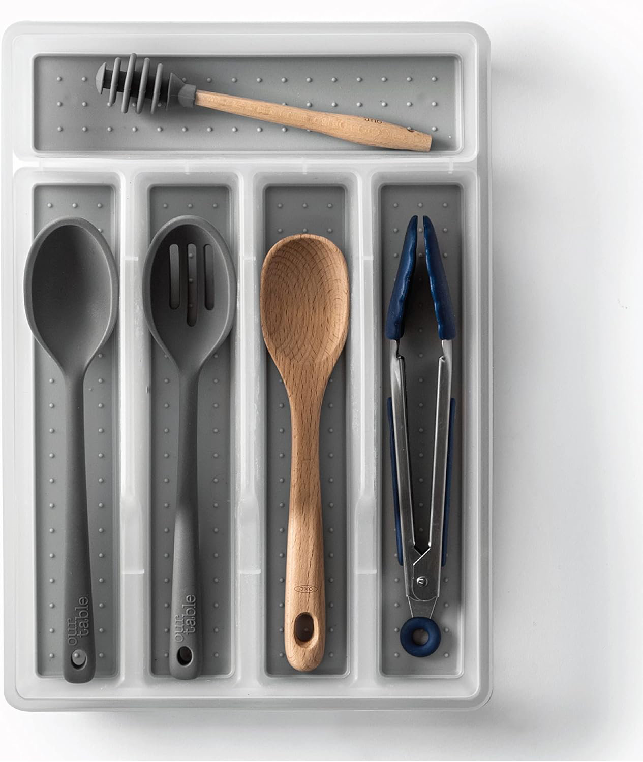 Latitude Run® 5-Slot Silverware Organizer | Small - Frosted Cutlery ...