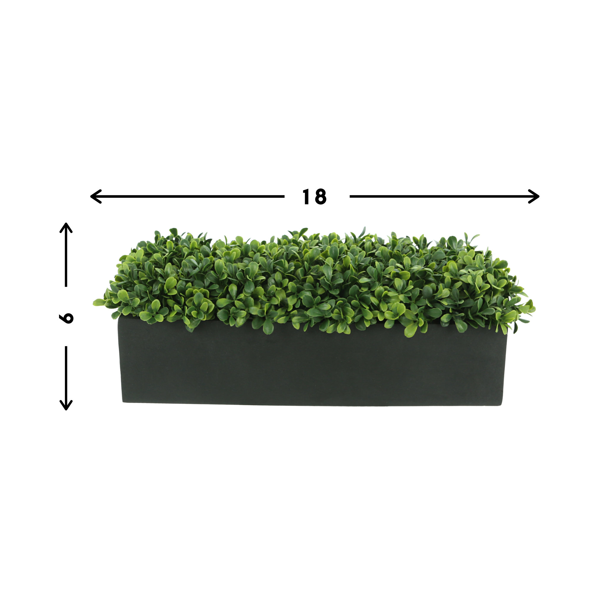 Creative Displays, Inc. Nature's Nostalgia Outdoor 6" Faux Boxwood in ...