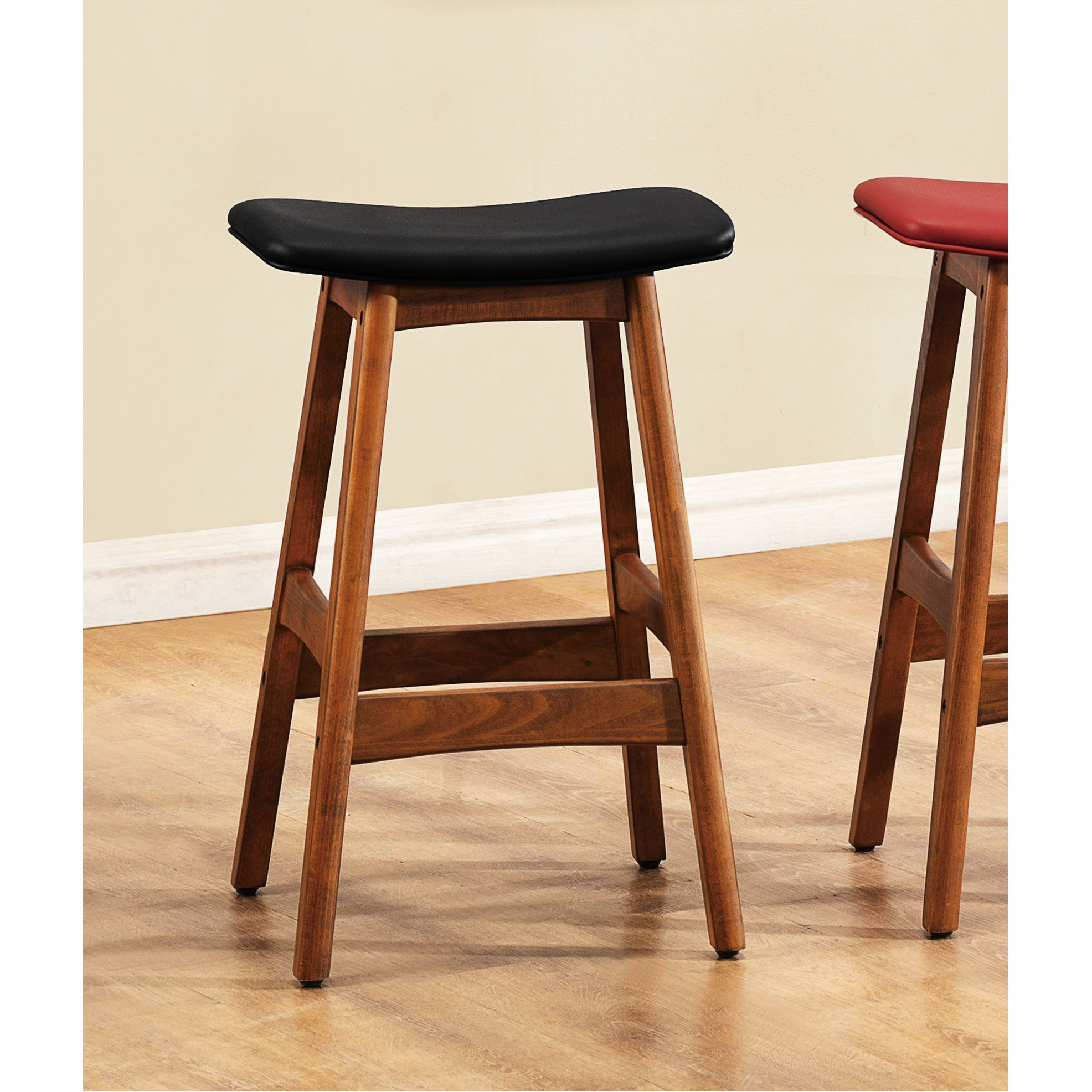 Lark Manor™ Solid Wood Counter Height Stools Of 2, Mid-century Modern ...