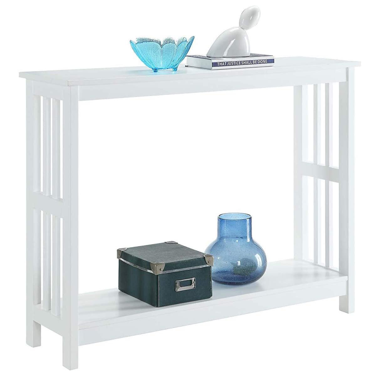 Latitude Run® Console Table With Shelves, Entrance Hall Table, Foyer ...