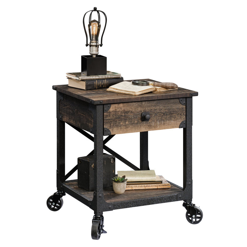 Williston Forge Ruthton Wheel End Table with Storage & Reviews | Wayfair