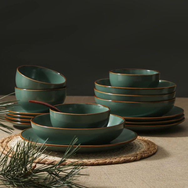 Orren Ellis Gerd Stoneware Dinnerware Set - Service for 4 | Wayfair