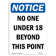 SignMission No One under 18 Beyond This Point Sign | Wayfair