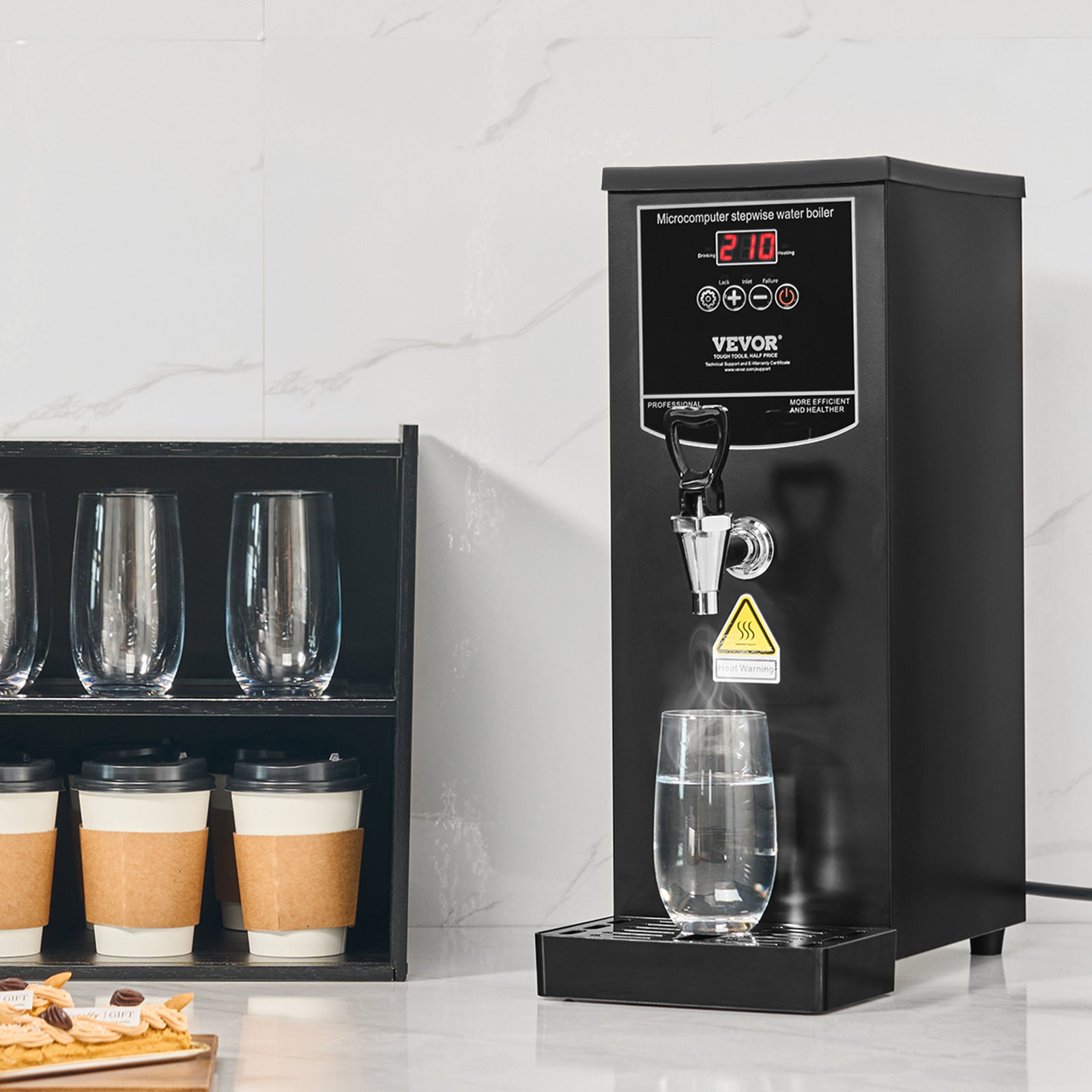 Latitude Run® 10L Commercial Water Boiler Electric Hot Water Dispenser ...