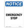 SignMission OSHA Notice - Emergency Stop Sign | Heavy Duty Sign Or ...