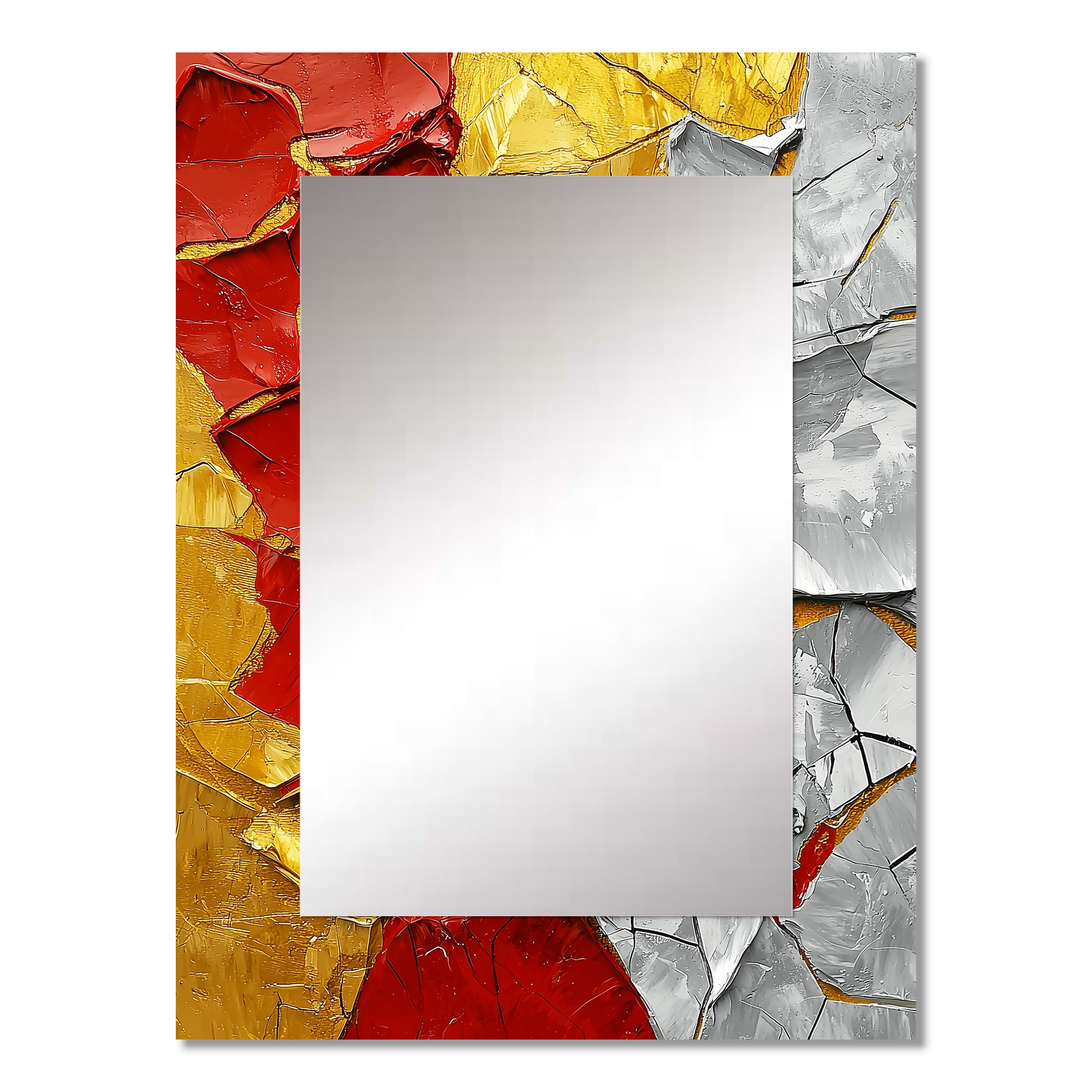 Dakota Fields Abstract Fiery Fragmented Balance I - Modern Decorative ...